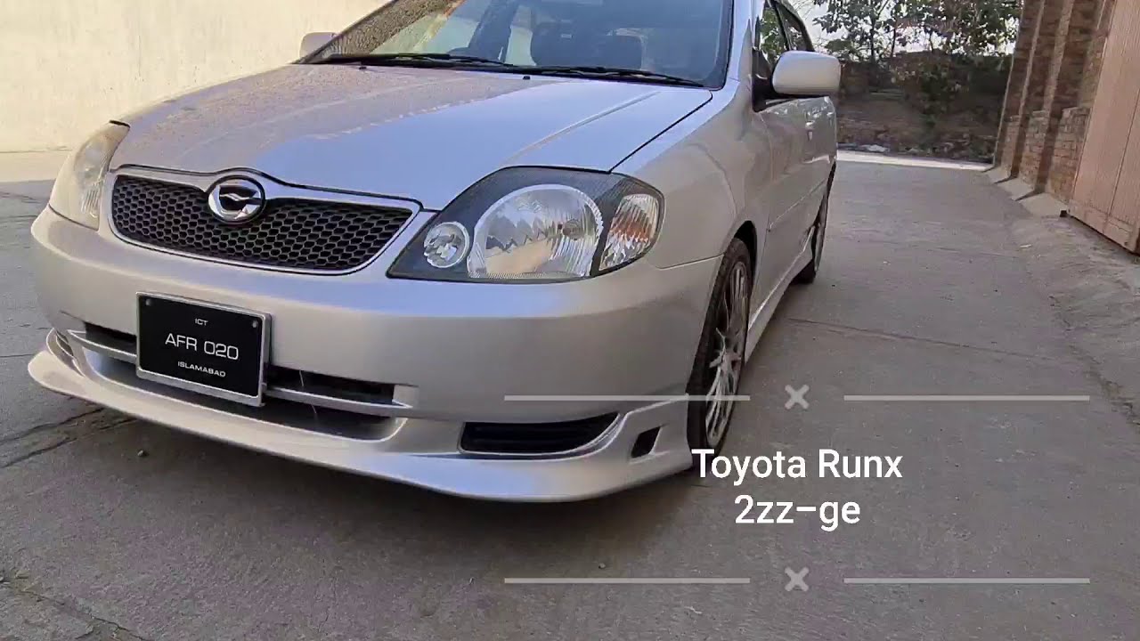 Toyota Runx Z | 2zz | 1800cc | ZZE123 | Islamabad | Pakistan - YouTube
