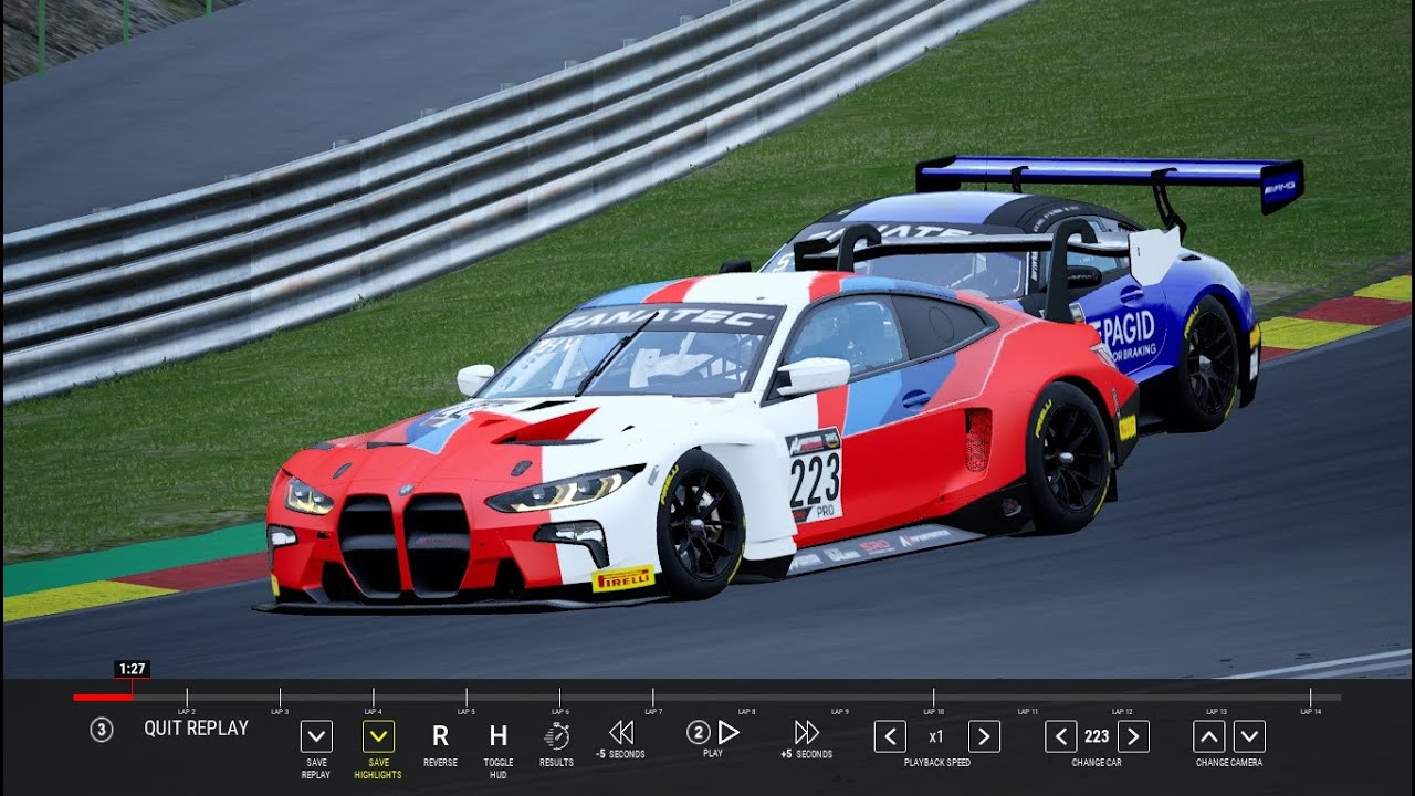 Quick Race 30 minutes SPA BMW M4 GT3 Assetto Corsa Competizione Do Hung ...