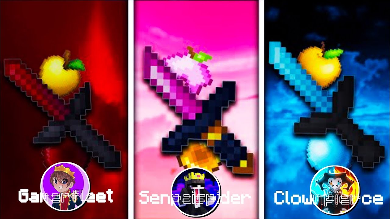 TOP 7 YOUTUBER'S PvP Texture Pack for Minecraft Pe 1.20+ || YouTuber ...