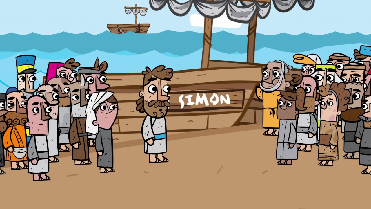 Kinderbibel: Jesus ruft Petrus - YouTube