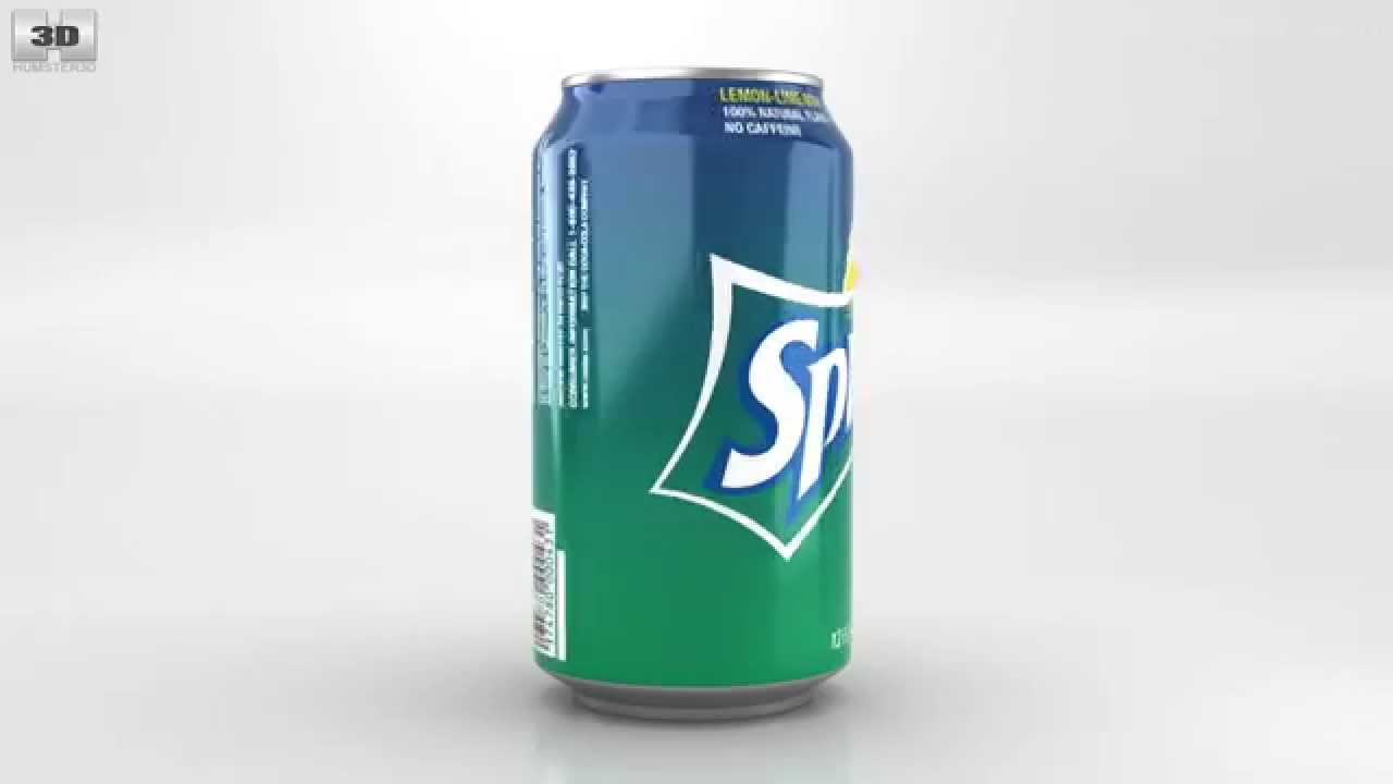 Sprite Can 12 FL 3D model by 3DModels.org - YouTube