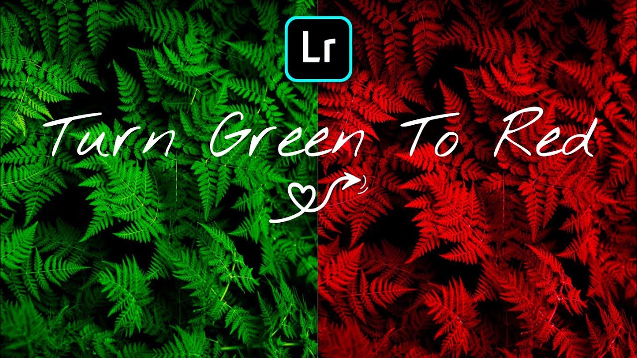 Turn Green Into Red | In Lightroom In Just 1 Minute - YouTube