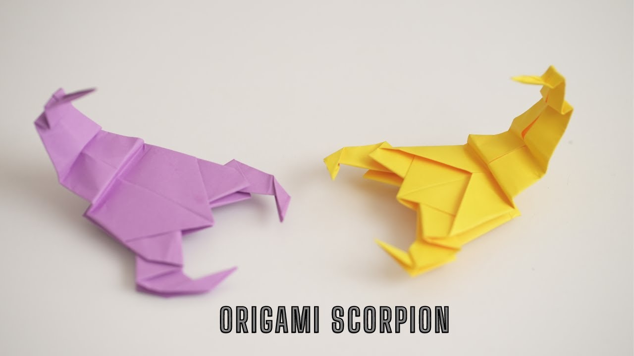 Origami Scorpion | How to make paper scorpion | Paper scorpion | Paper ...