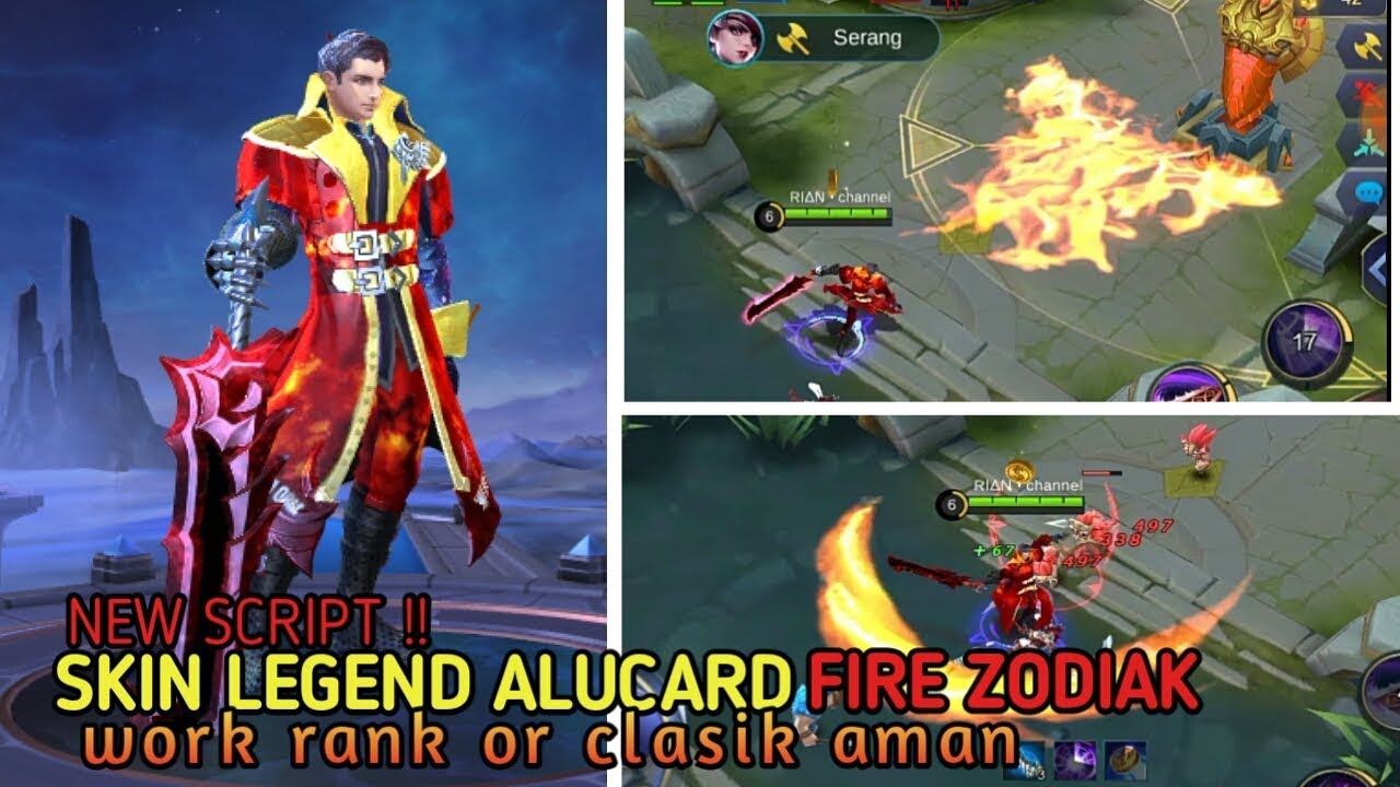 Script skin alucard legend full effect | FIRE ZODIAK - YouTube