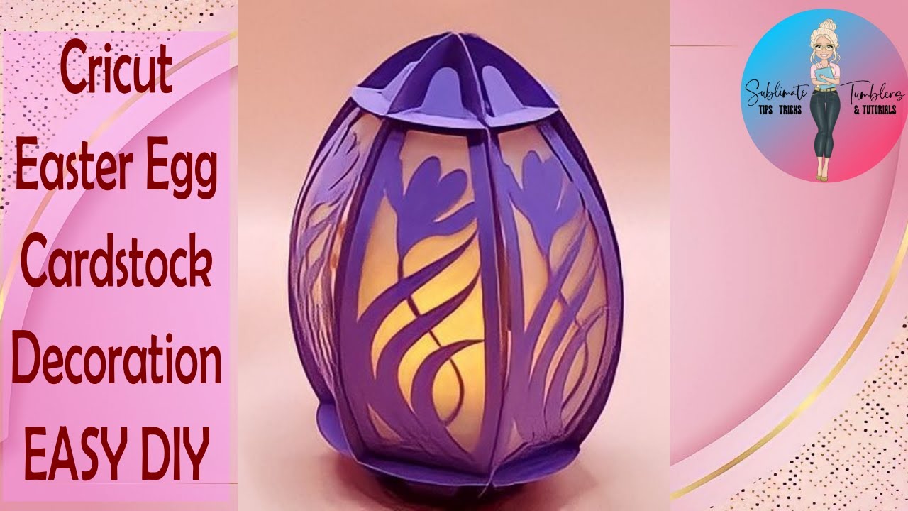 Cricut Easter Egg Decoration!! So EASY and CUTE! - YouTube