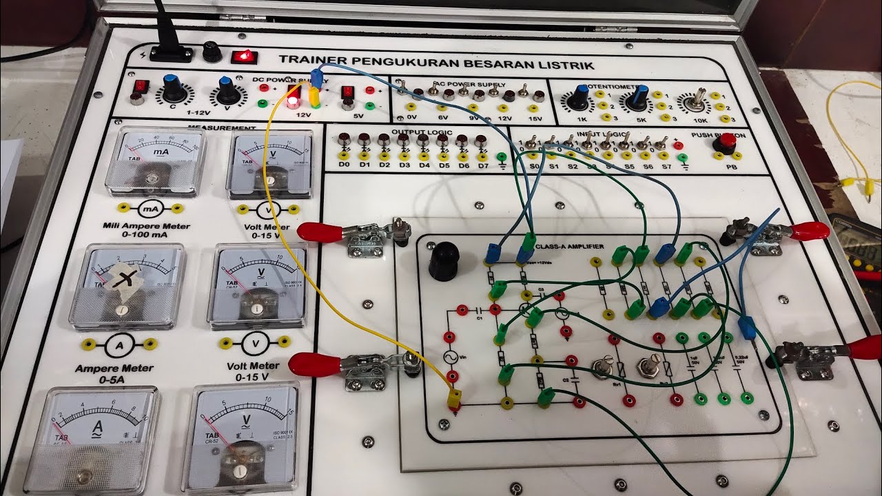Prak. Elektronika [Modul 2] - Video Demo Voltage Divider Bias - YouTube