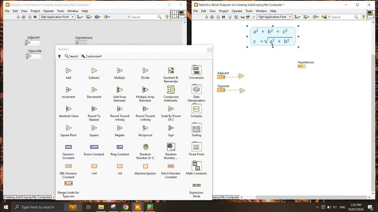 Creating SubVI in LabVIEW - YouTube