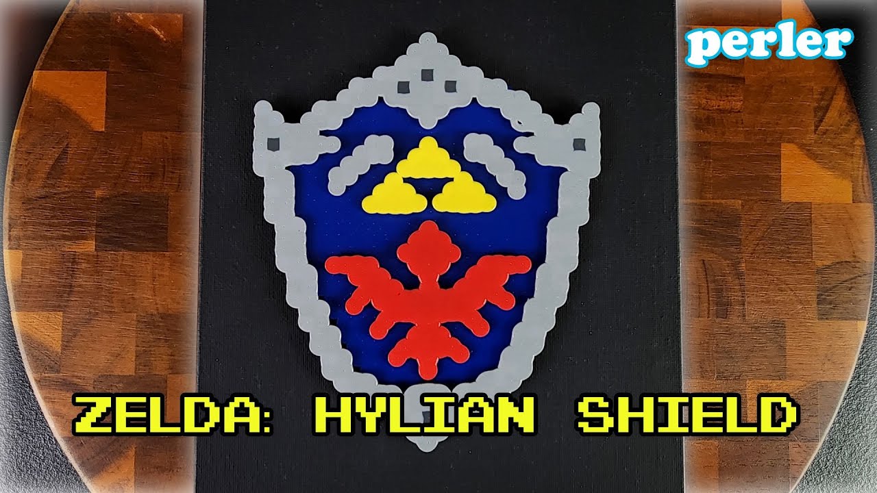 Crafting Hylian Shield with Perler Beads | Timelapse - YouTube