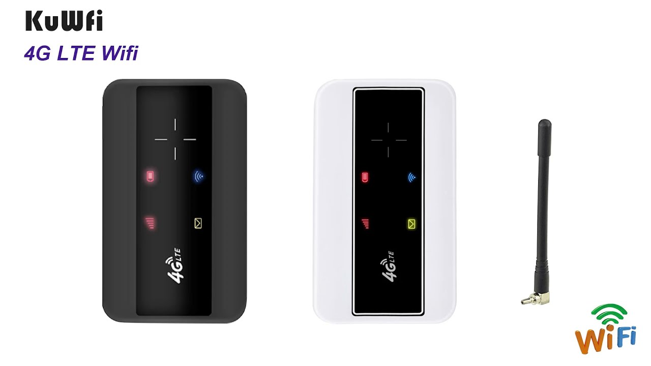 KuWFI Portable 4G Modem Router 3G/4G Wifi SIM Router -setup - YouTube