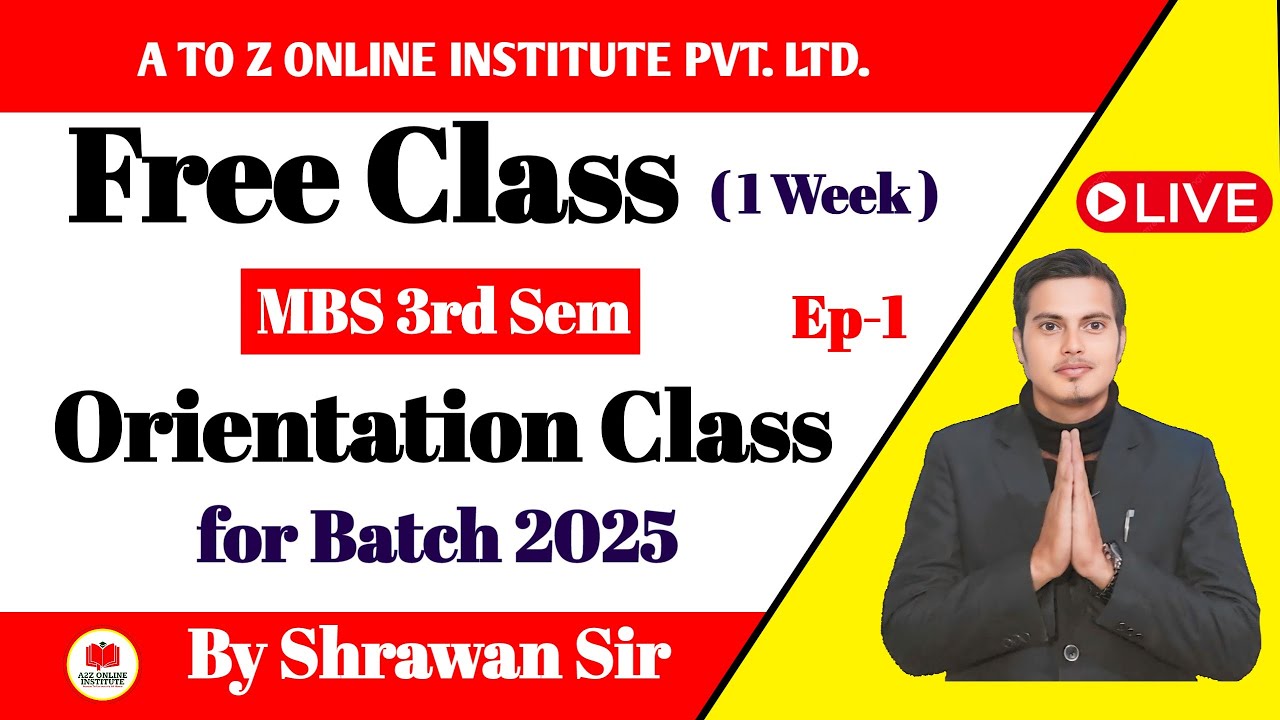 MBS Third Semester : 1 Week Free Class - YouTube