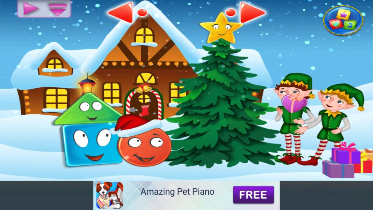 Friendly Shapes XMAS Storybook android gameplay - YouTube
