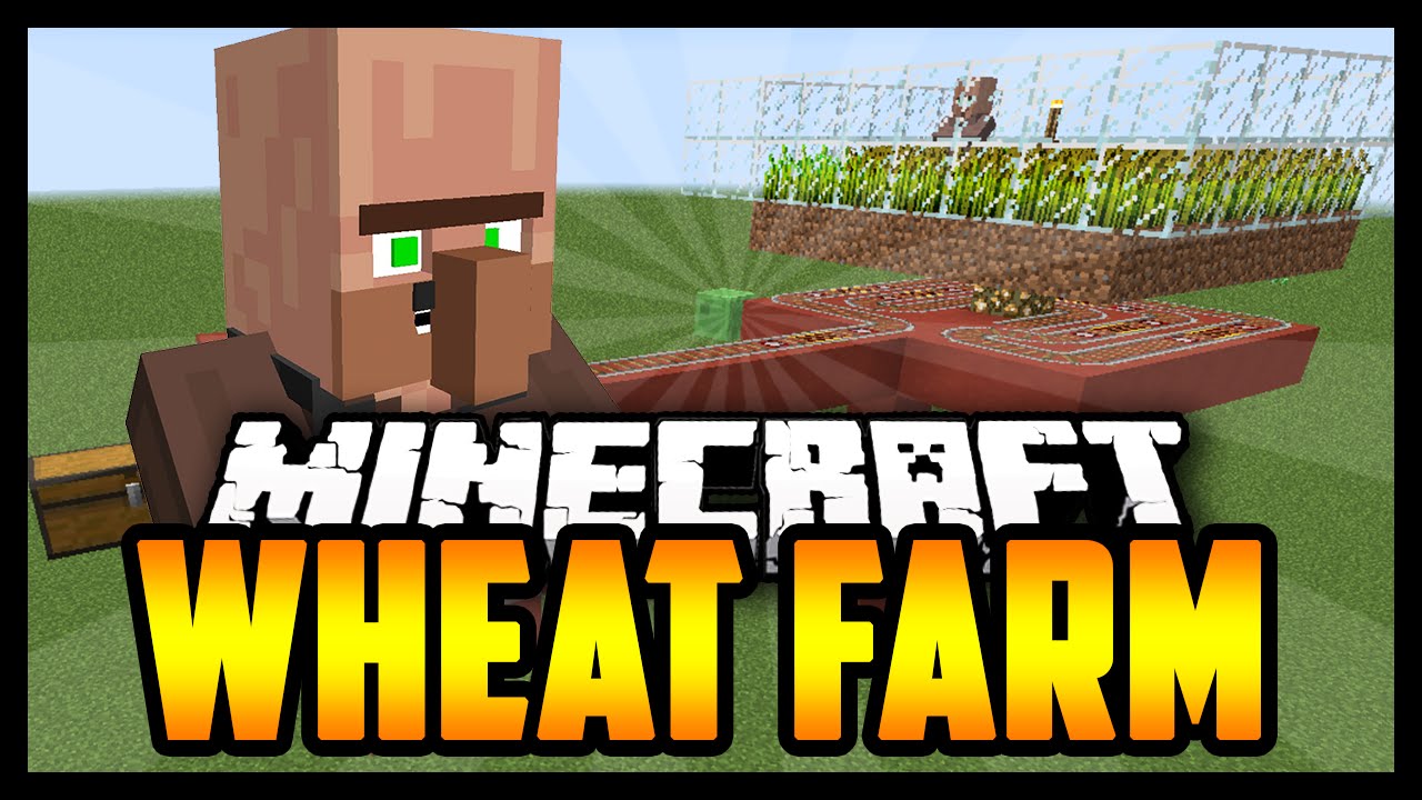 Minecraft Automatic Wheat Farm 1.9+ and 1.8 - YouTube
