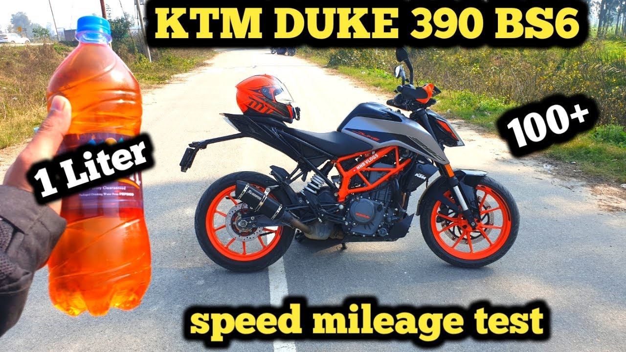ktm duke 390 bs6 mileage test 😮 - YouTube