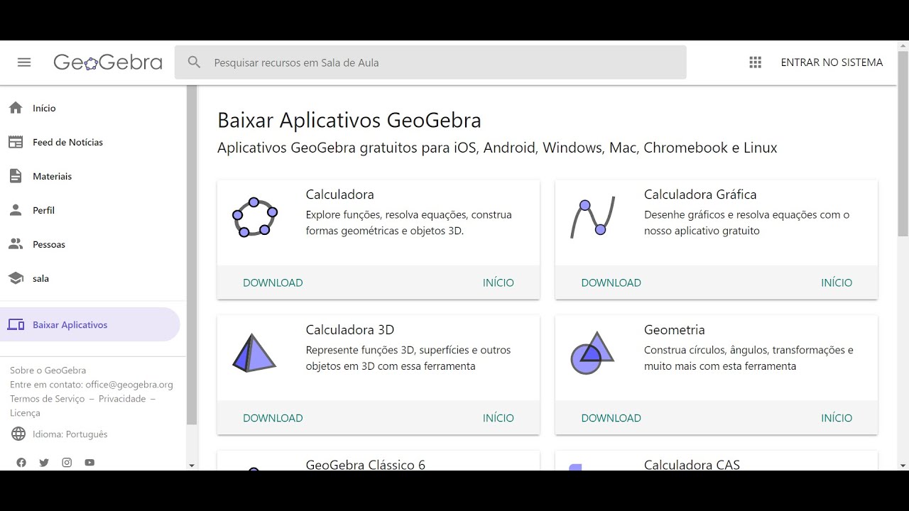 GeoGebra - Como instalar no Computador? - YouTube