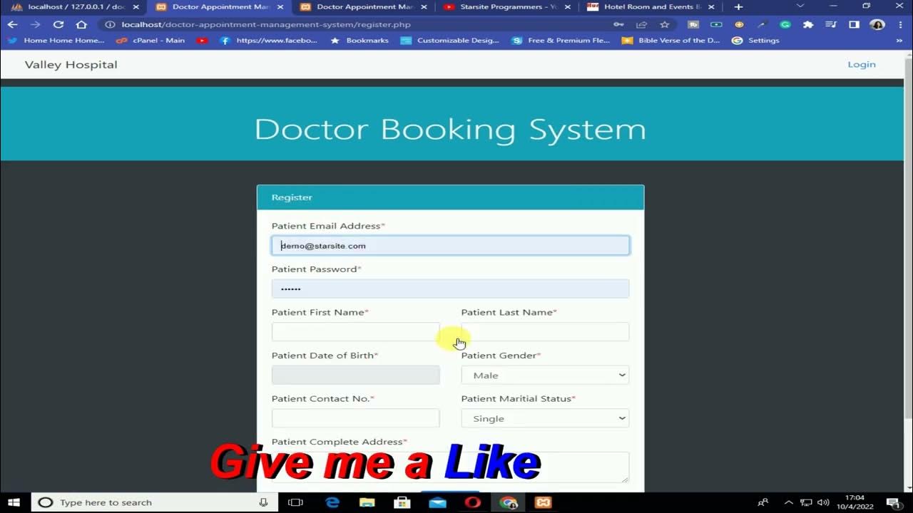 Online Doctor Appointment Booking System PHP and Mysql - YouTube