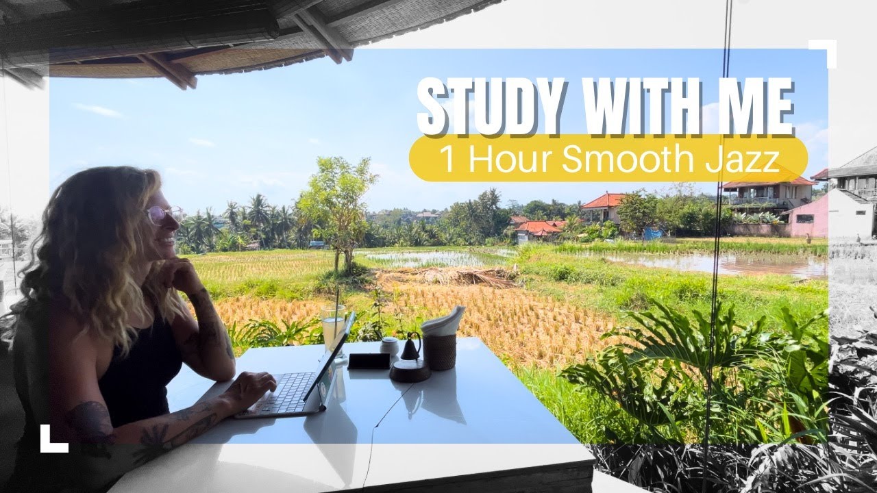 1 hour Study with Me No Pomodoro No Break with Jazz Relaxing Music - 4K Study Vlog 🤓 - YouTube