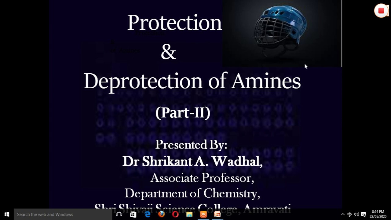 Protection and Deprotection of amine with mechanism - YouTube