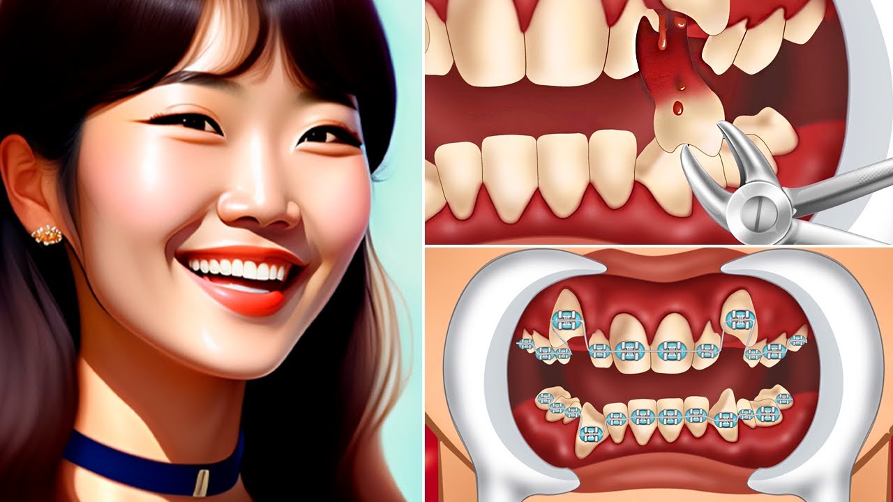 ASMR Braces Animation | Dental Care | Tooth Removal - YouTube