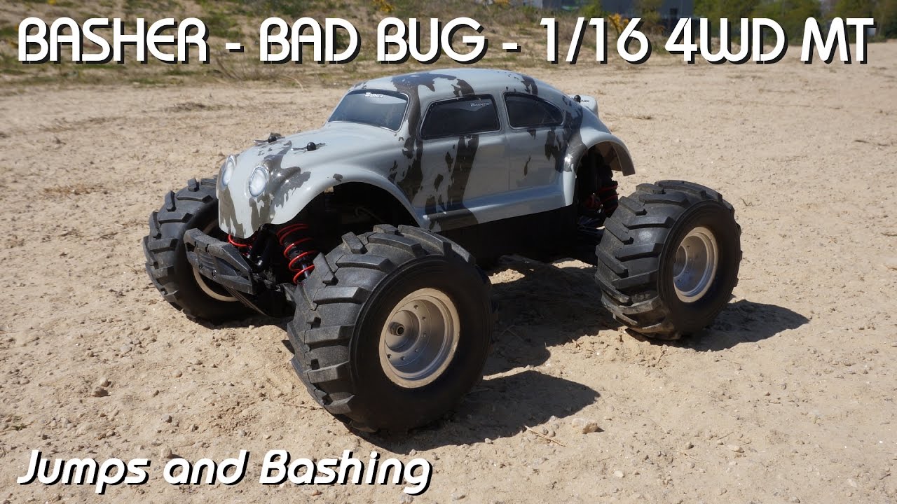 BASHER - BAD BUG 1/16 4WD MT - Jumps & Bashing • - YouTube