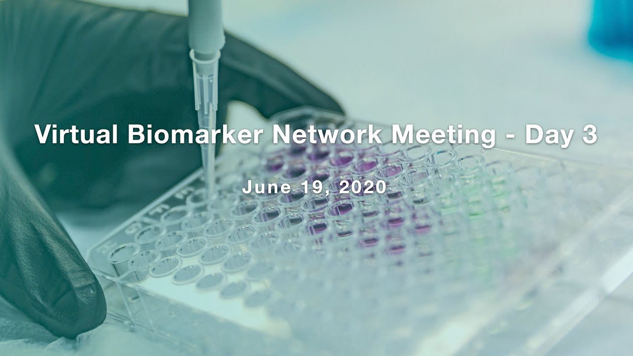 Virtual Biomarker Network Meeting - Day 3 (June 22, 2020) - YouTube