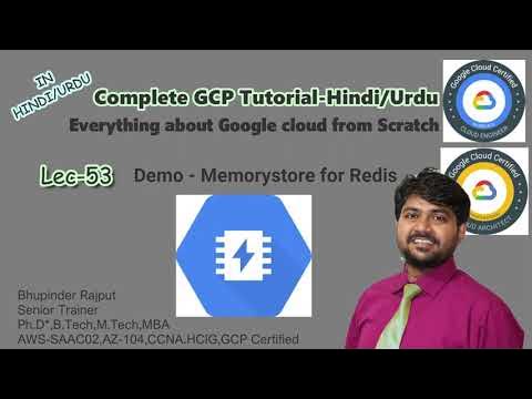 Memorystore for redis demo-hindi/urdu | What is memorystore | what is redis | GCP-ACE | GCP-PCA ...
