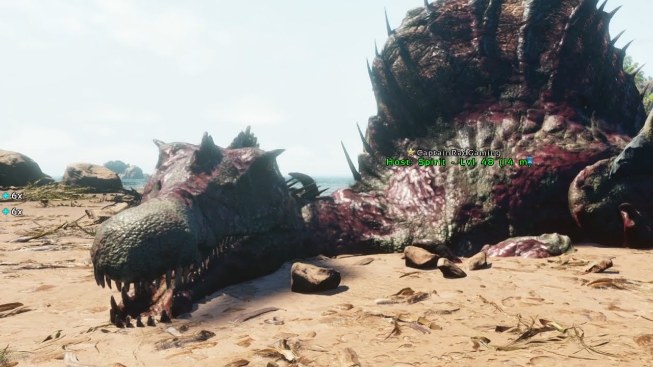 Fighting A Dinosaur Ark Survival Ascended Youtube