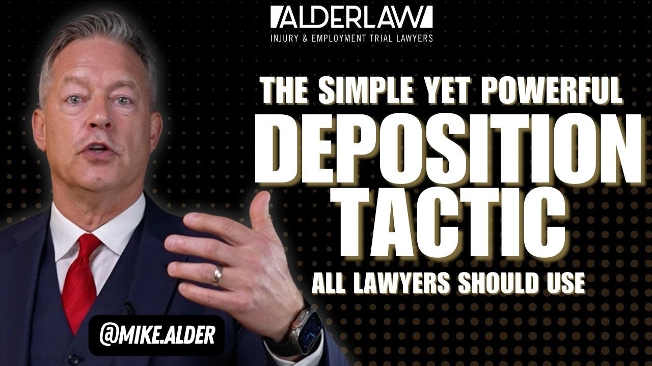 1 Simple Yet Powerful Deposition Tactic - How to Take A Deposition Like ...