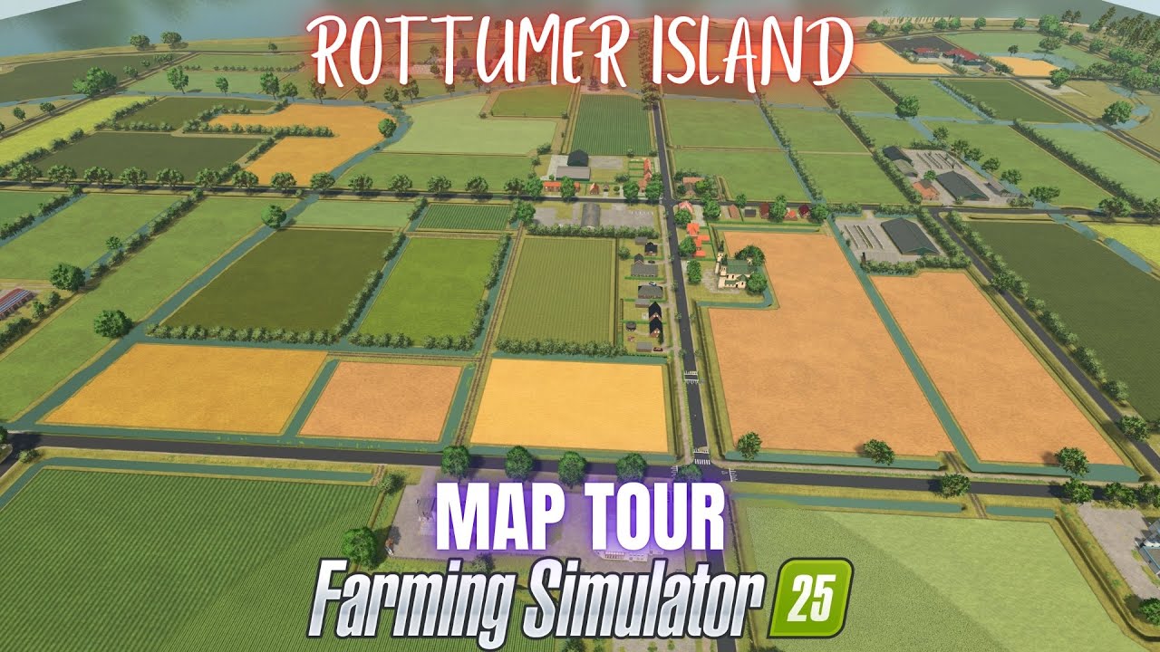 ROTTUMER ISLAND - Map Tour - Farming Simulator 25 - YouTube