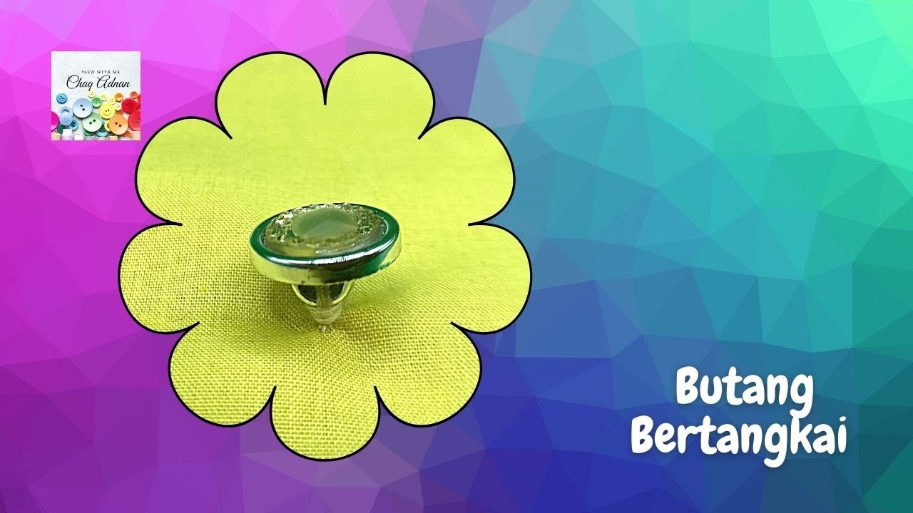 Butang Bertangkai, Cara Jahit - YouTube