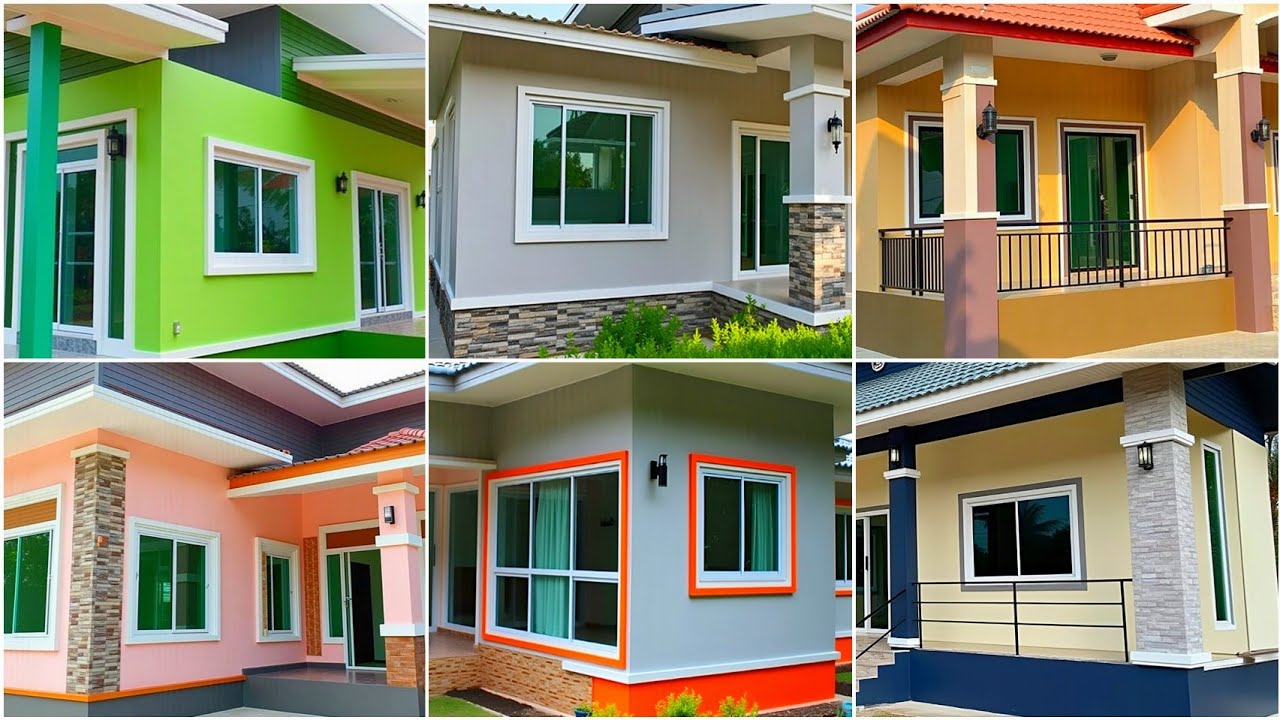 Top 200 House Painting Colours Outside 2025 Latest Exterior Wall Paint ...