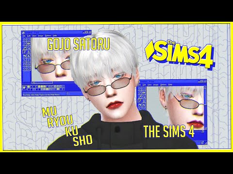 THE SIMS 4 : CREATE A SIM [ GOJO SATORU ] + LINK DOWNLOAD CC - YouTube