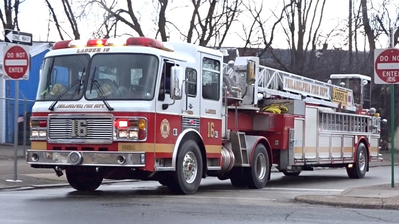 PFD Ladder 16 Responding - YouTube