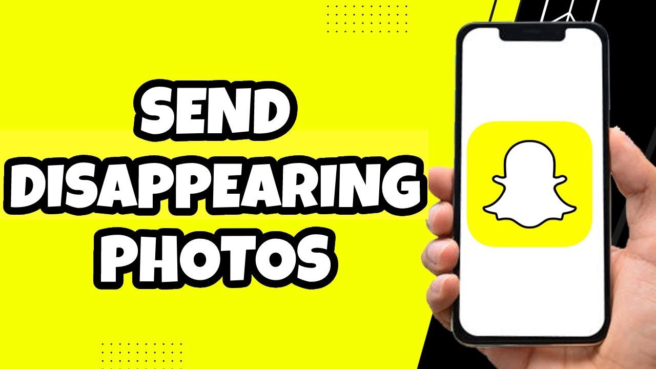 How To Send Disappearing Photos on Snapchat (Easy) - YouTube