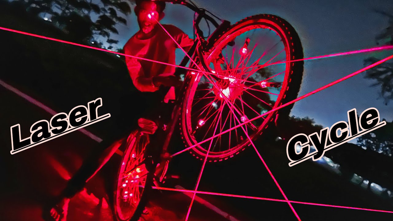 100 Laser light से तो कमाल ही हो गया|😲Laser Light In cycle| Unique ...