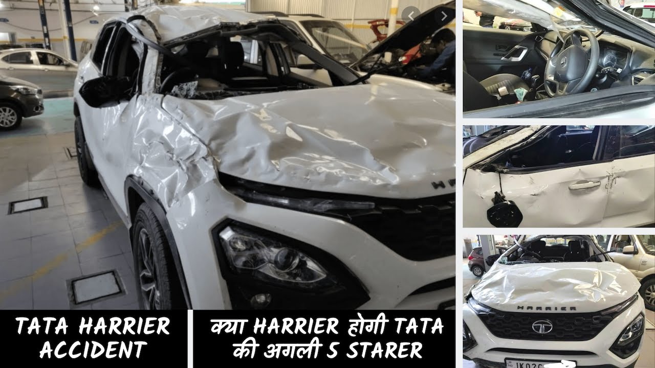 TATA Harrier Accident at high speed || TATA proved solid build quality ...