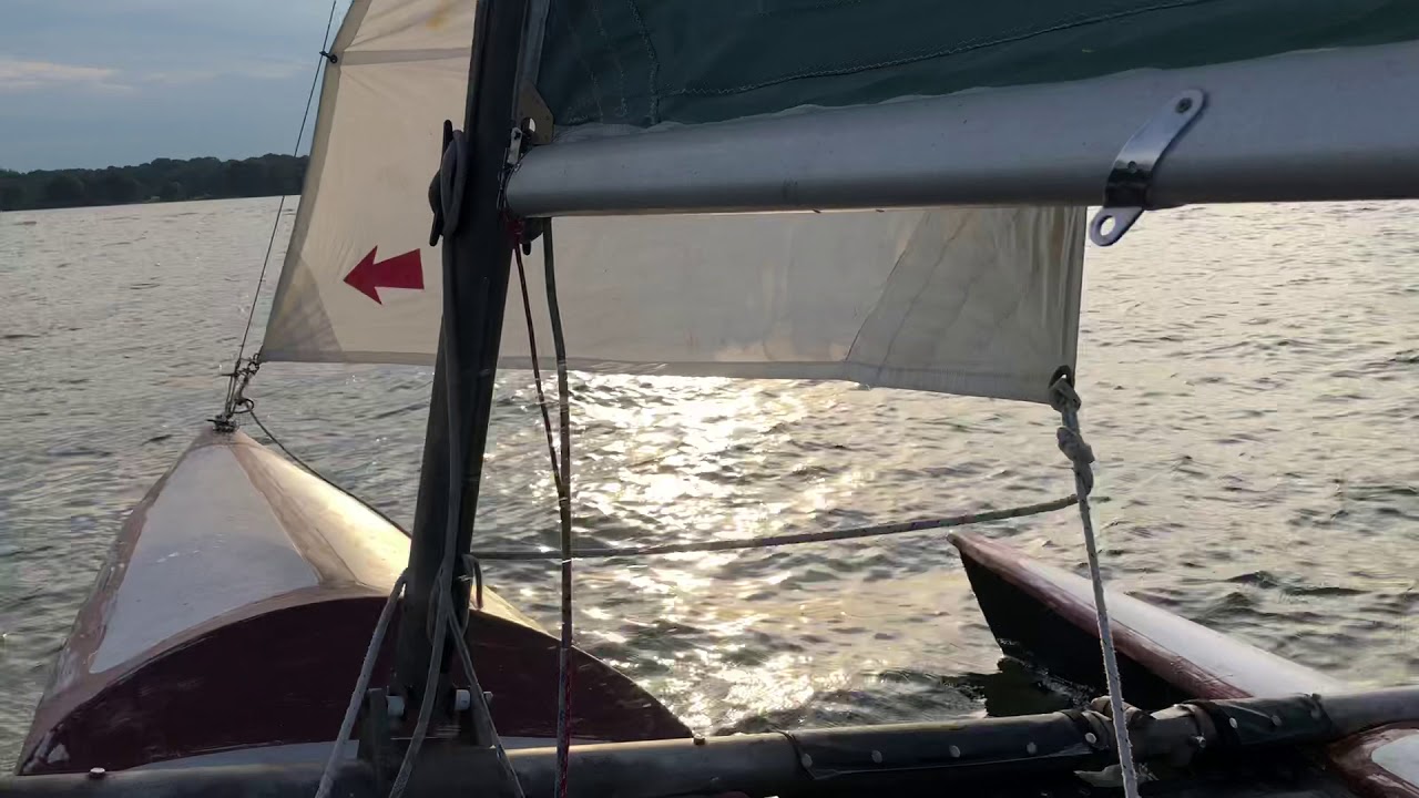 Test sail on Dragon. (Aquadyne Sailbird trimaran) - YouTube