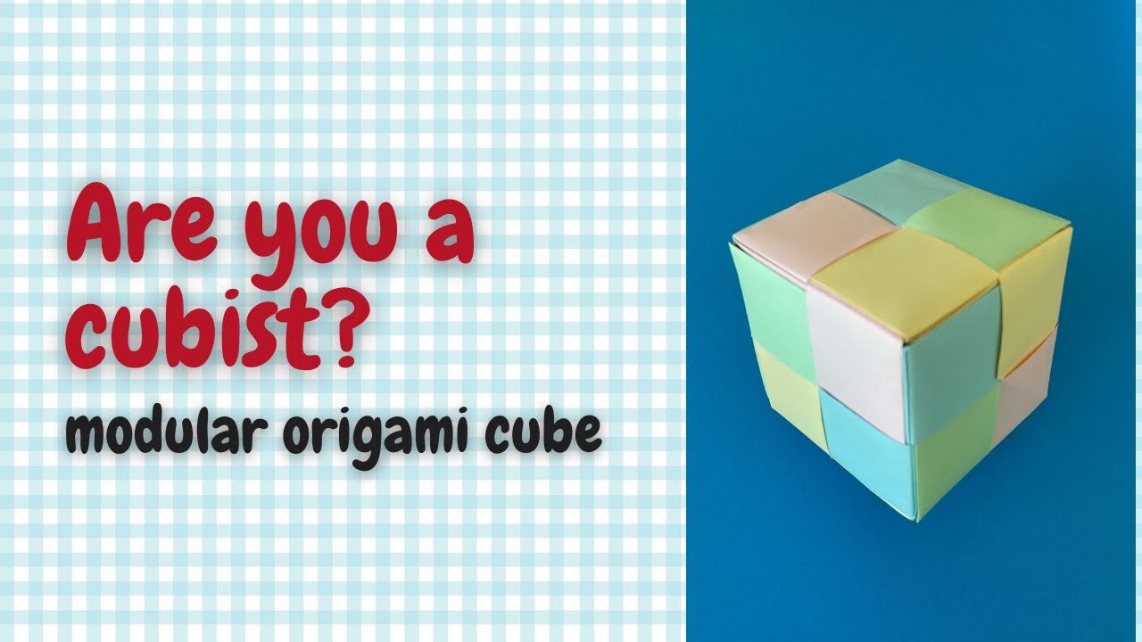 How to make modular origami cube - an alternative version - YouTube