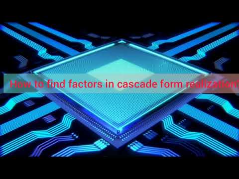 #cascade form realization-how to find factors? - YouTube