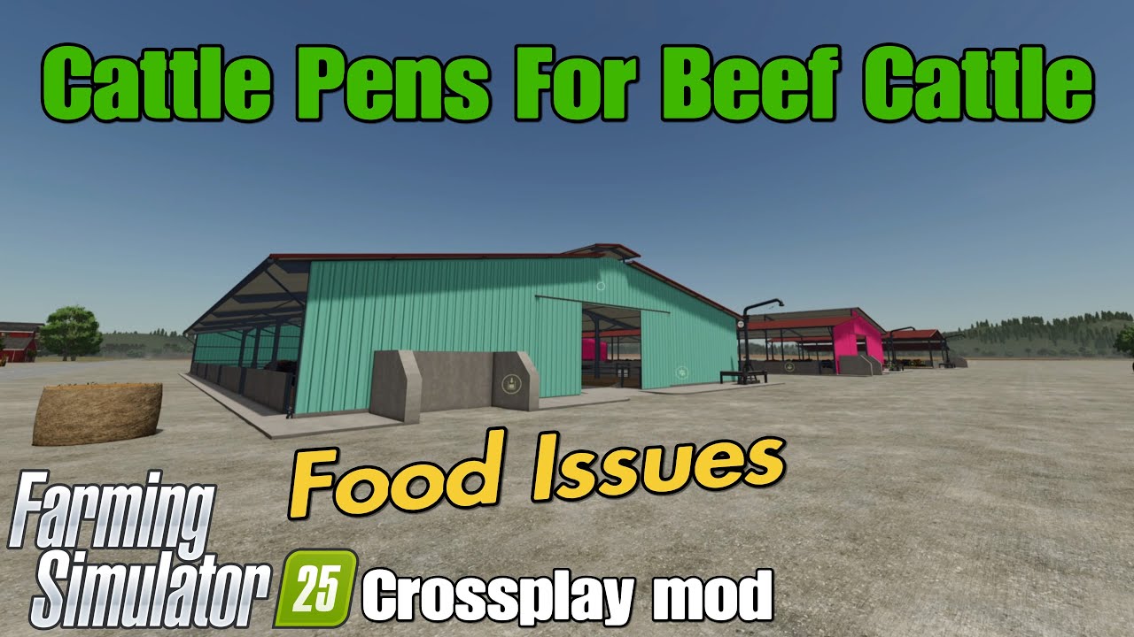 Cattle Pens For Beef Cattle / FS25 crossplay mod - YouTube