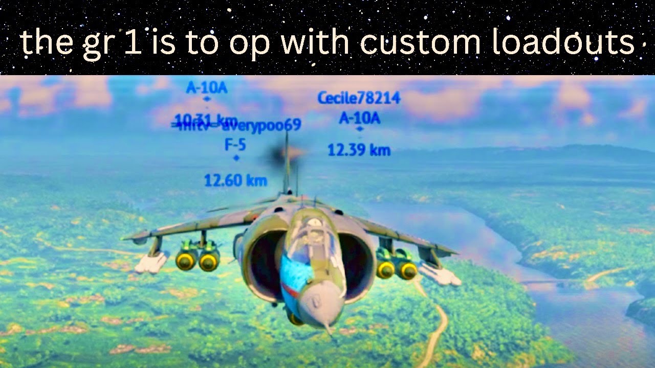 Harrier Gr.1 with custom load outs is to op - YouTube