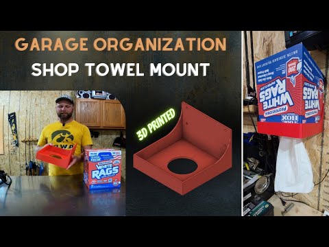 Garage Organization - DIY Shop Towel Storage / Shop Rag Dispenser - YouTube