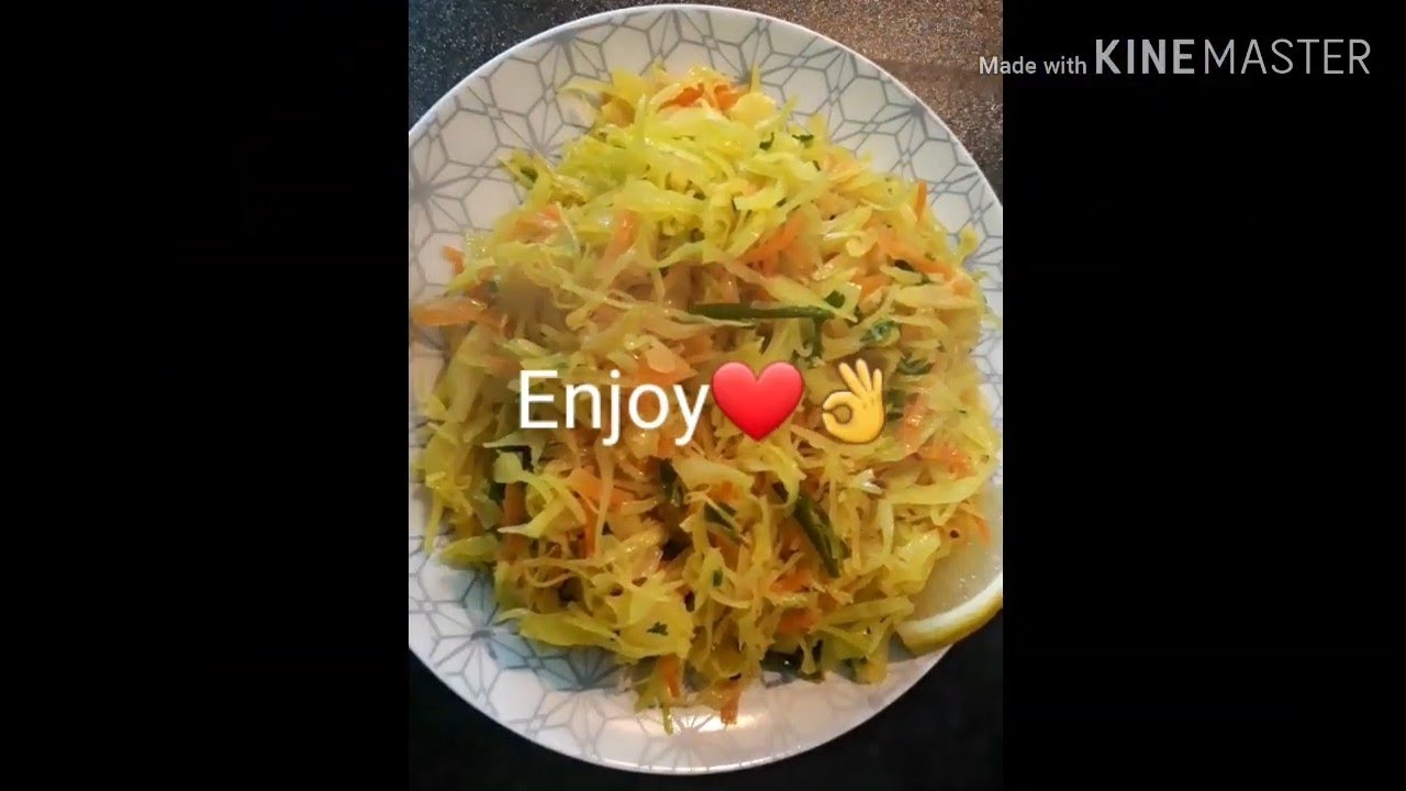 Cabbage and Carrot Bazi - YouTube