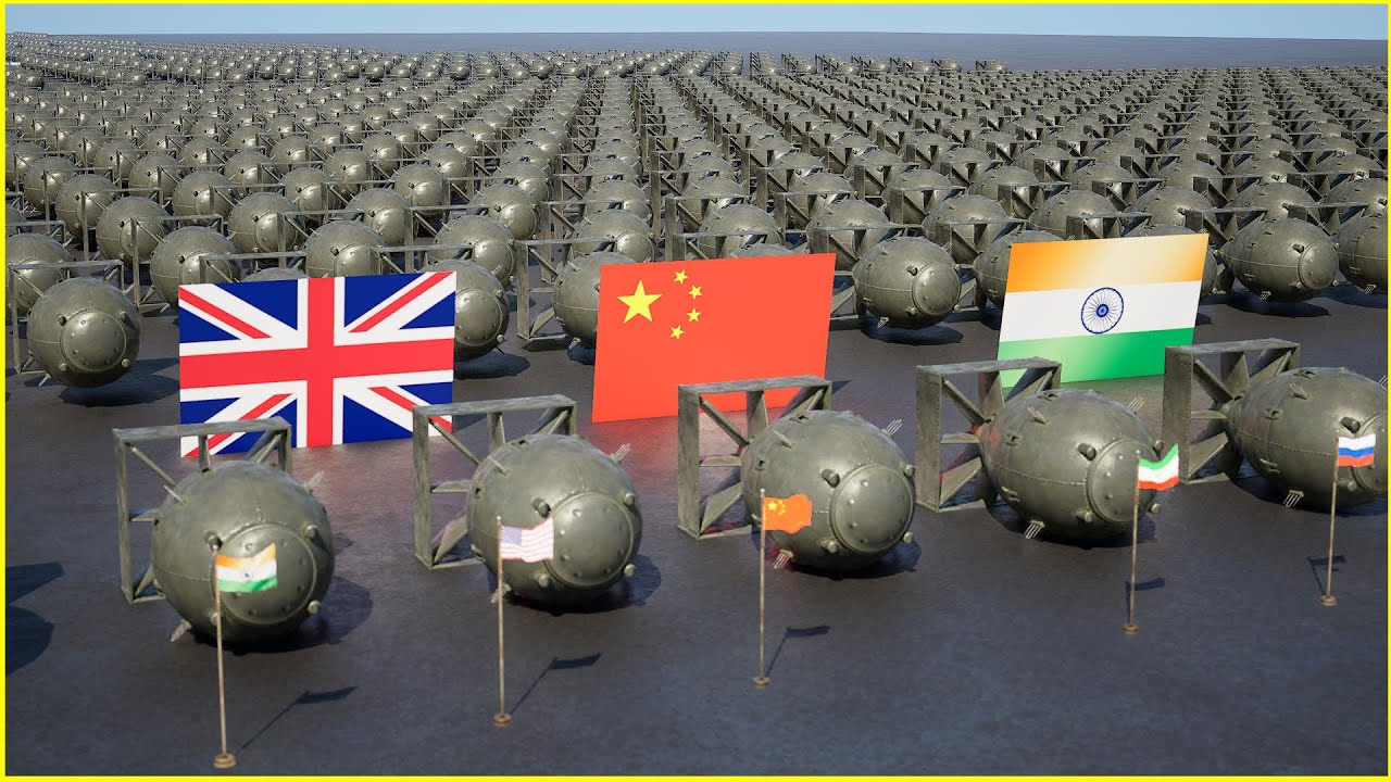 Nuclear weapons count by Countries 2024 | 3D animation Comparison - YouTube