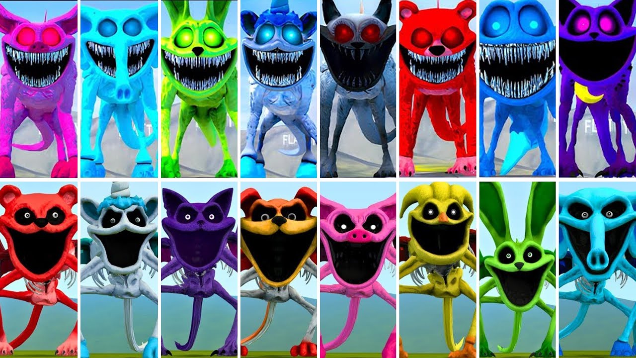 ALL GODZILLA SMILING CRITTERS VS ALL DRAGON SMILING CRITTERS POPPY ...