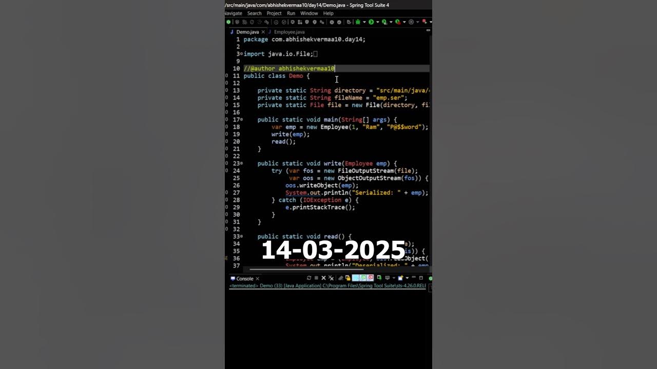 Day-73: What is transient Keyword in Serialization in Java #shorts #java - YouTube