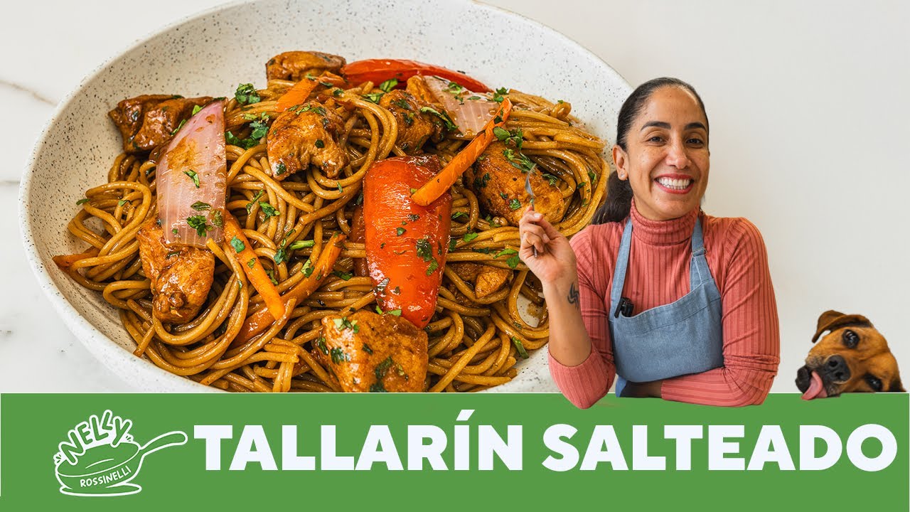 TALLARIN SALTADO DE POLLO | COCINANDO CON NELLY ROSSINELLI - YouTube