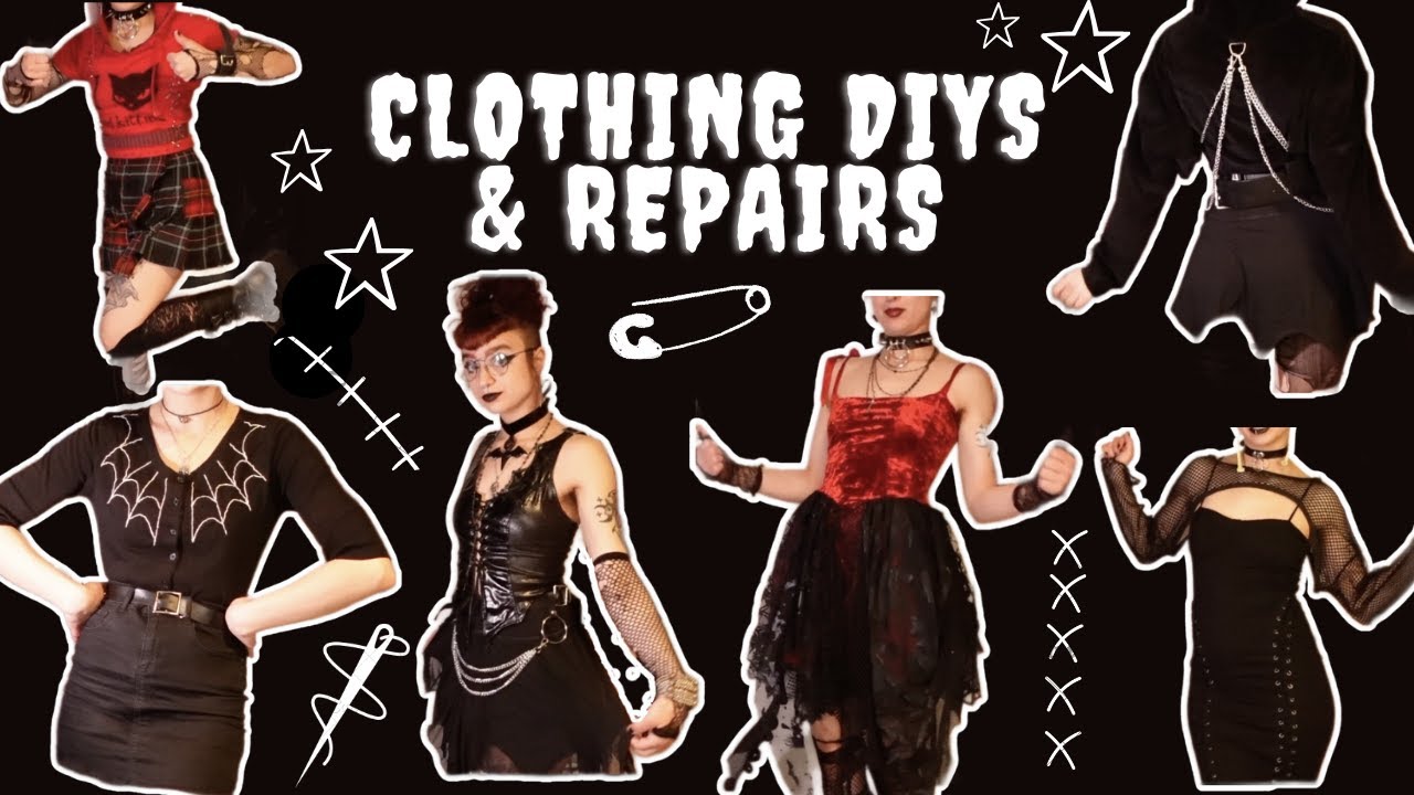 Latest DIYs and Mends: Closet Update (Goth/Alt/Punk) - YouTube