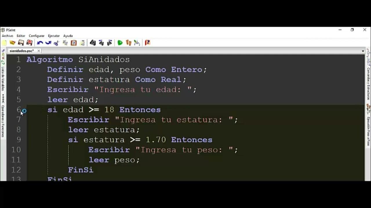 17. Si anidados - YouTube