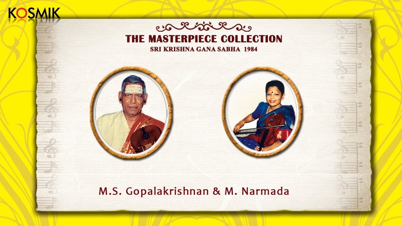M.S. Gopalakrishnan & M.S.G. Narmada - Live Concert - YouTube