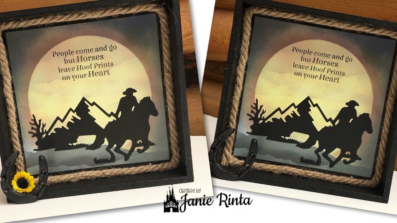 Cowboy Shadow Box Project Share - YouTube